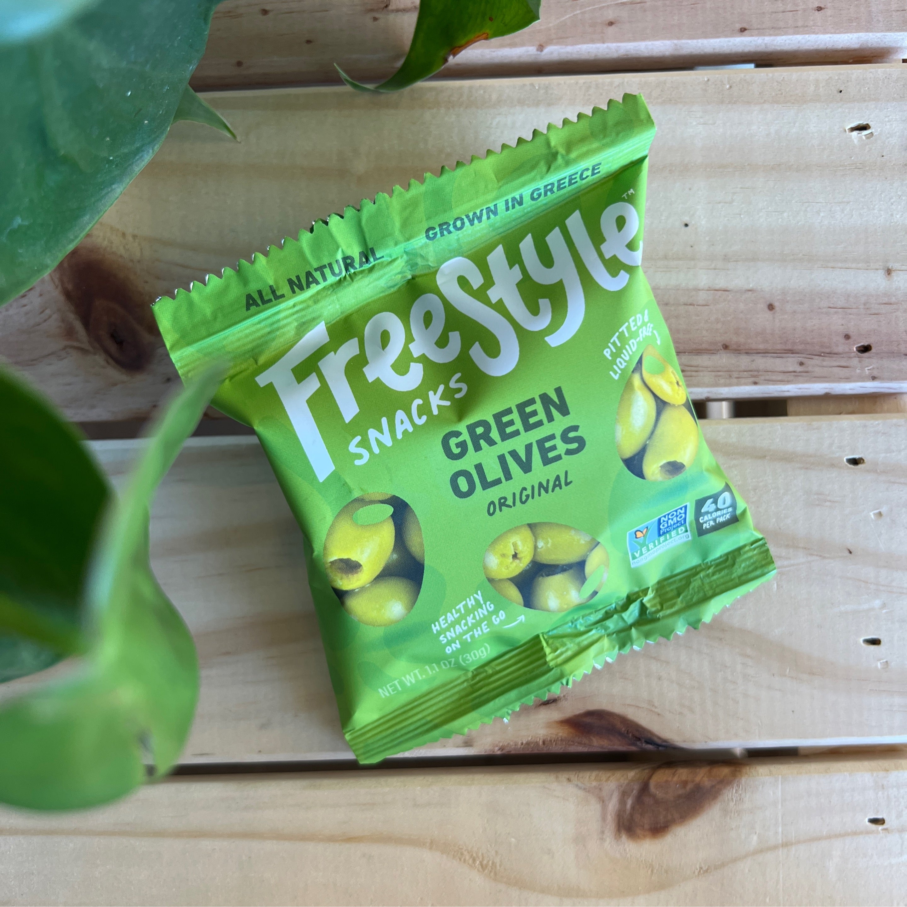 Freestyle Snacks - Green Olives 1.1oz | Shea cheese