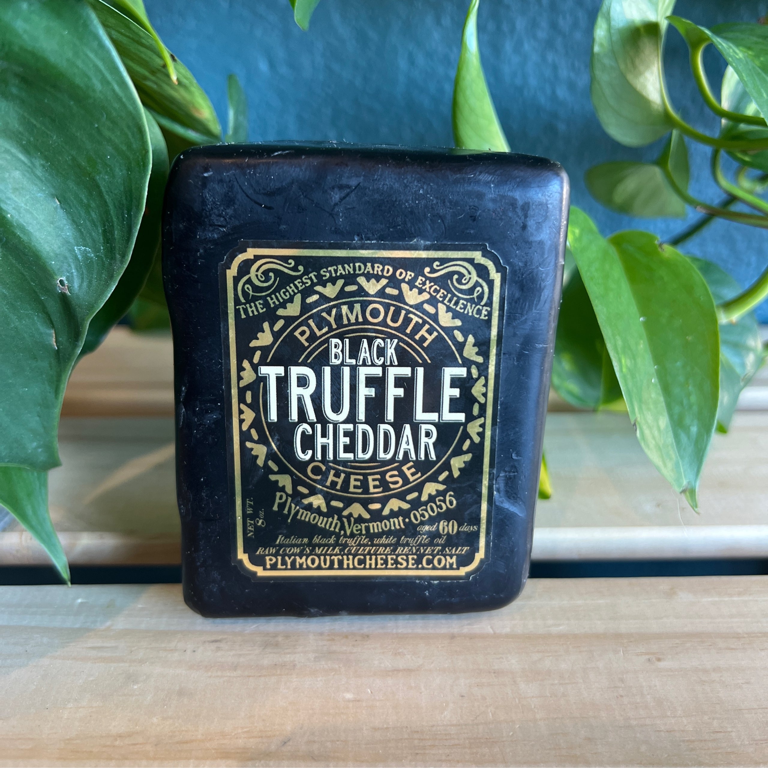 Plymouth Cheese - Black Truffle Cheddar | Shea cheese Plymouth Cheese - Black Truffle Cheddar | Shea cheese