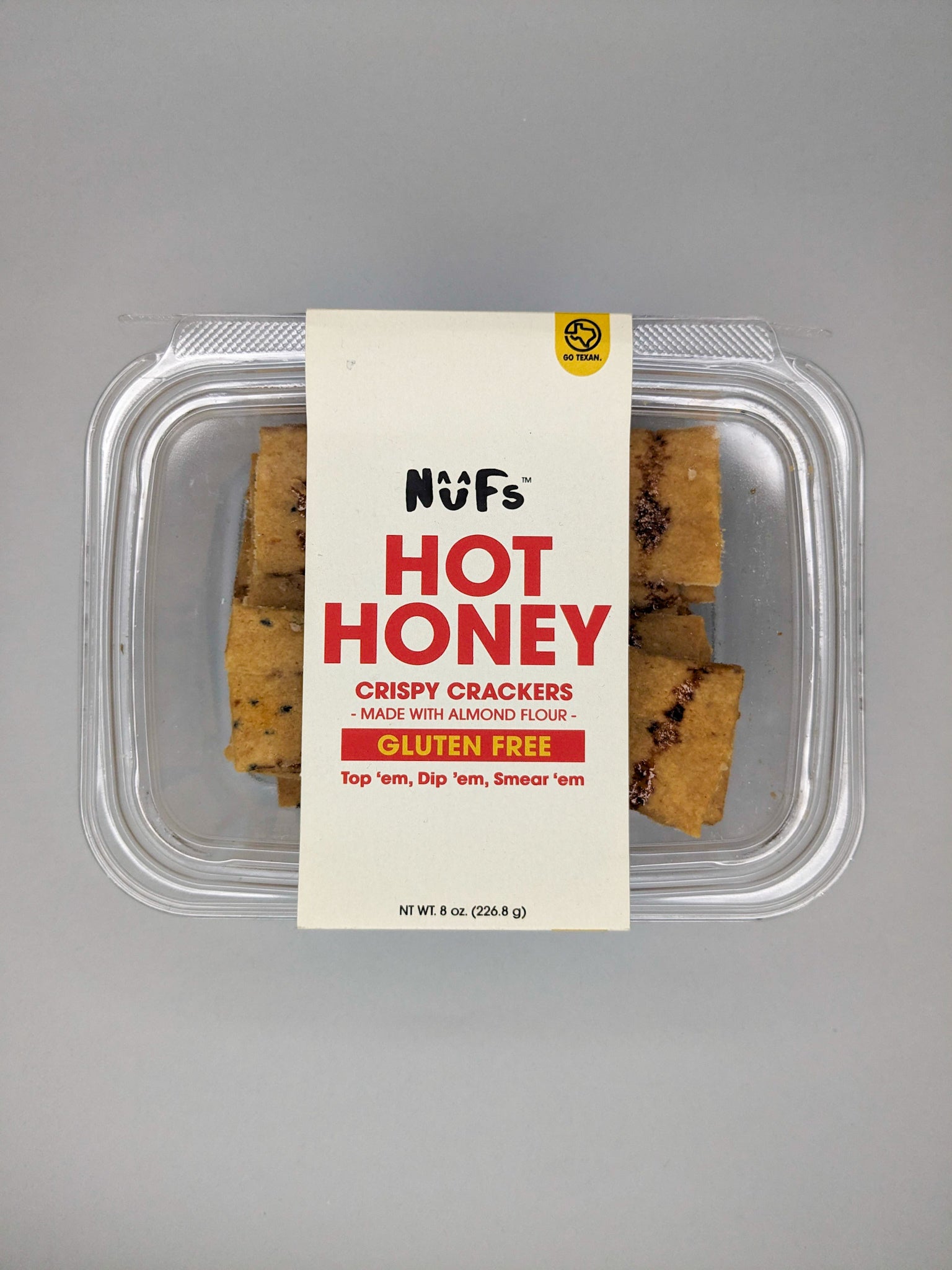 Nufs - Hot Honey Gluten-Free Artisanal Crackers | Shea cheese